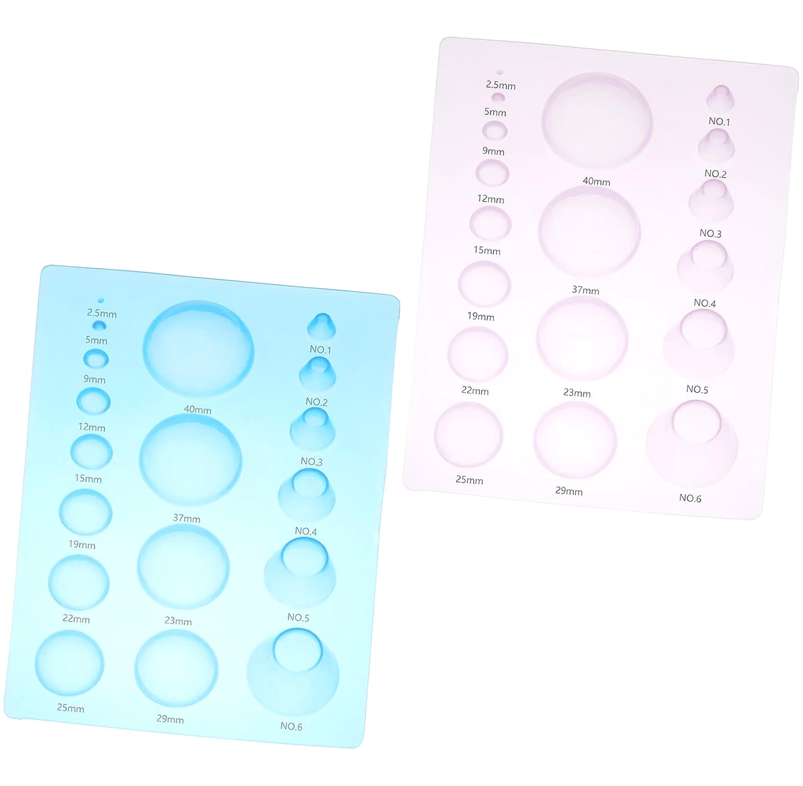 HYKE 2PCS 3-Row Paper Quilling Concave-Convex Spherical Styler 3D Domes ...