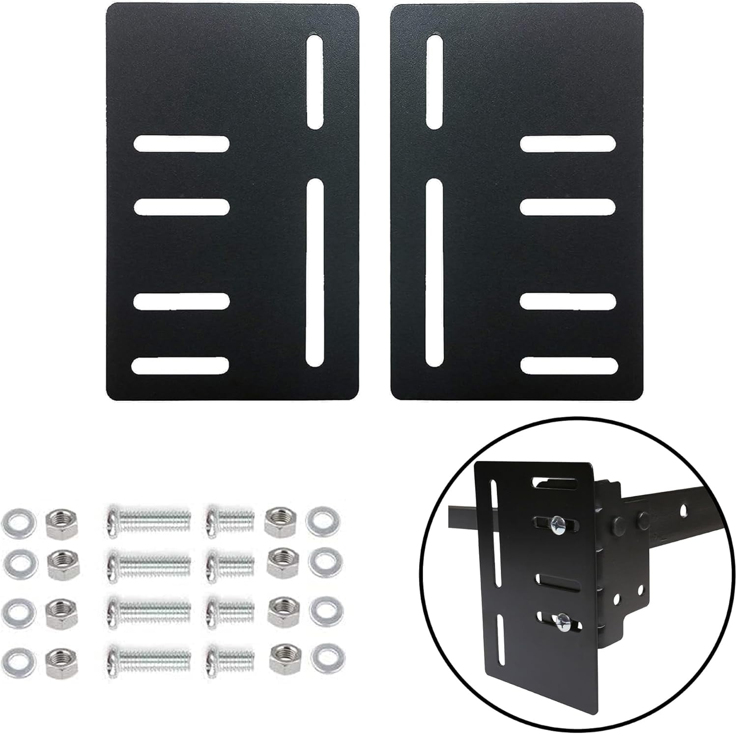 HYKE 2Pcs Bed Frame Brackets for Headboard and Footboard Adapter ...