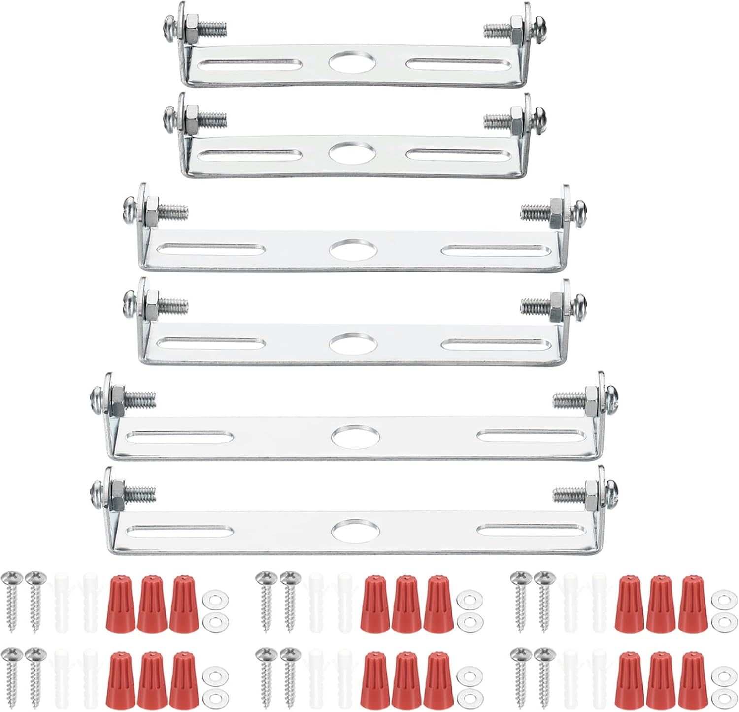 HYKE 3.15", 3.74", 4.33" versal Light xture Mounting Bracket Kit, 6 Set ...