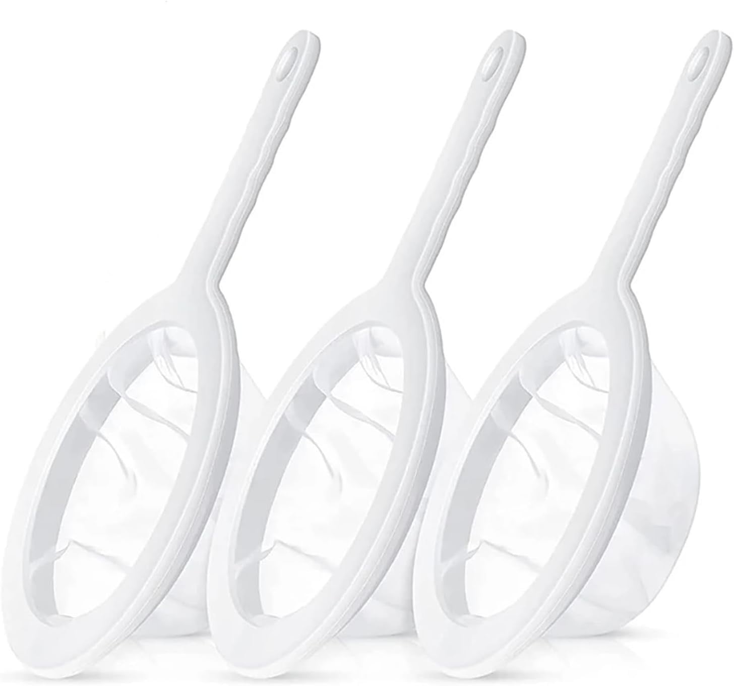 HYKE 3 Pack Kitchen Ultra ne Nylon Mesh Strainer 400 Mesh Reusable ne ...