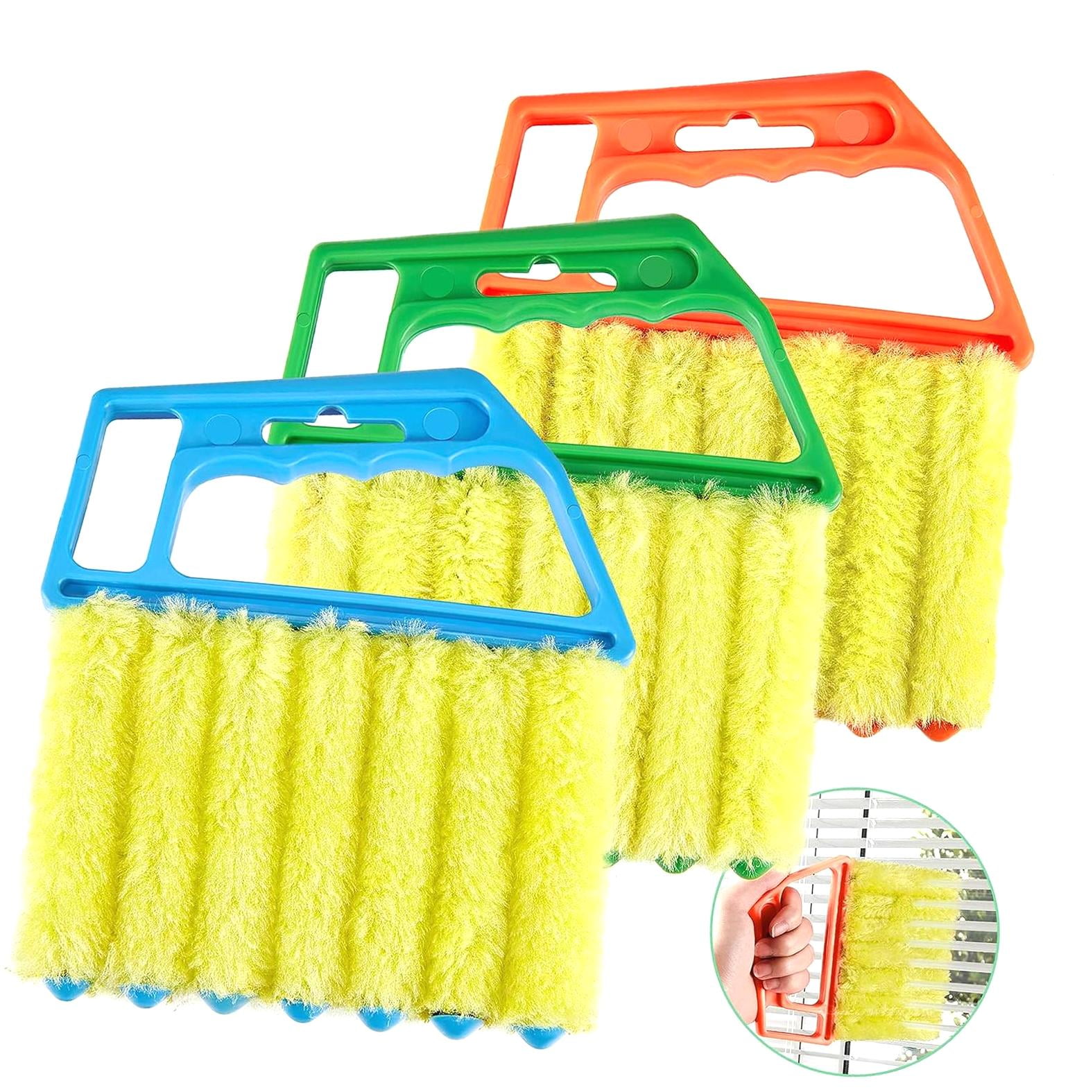 HYKE 3-Piece Mini Blind Duster Set, 7-Finger Dusting Tool for ...