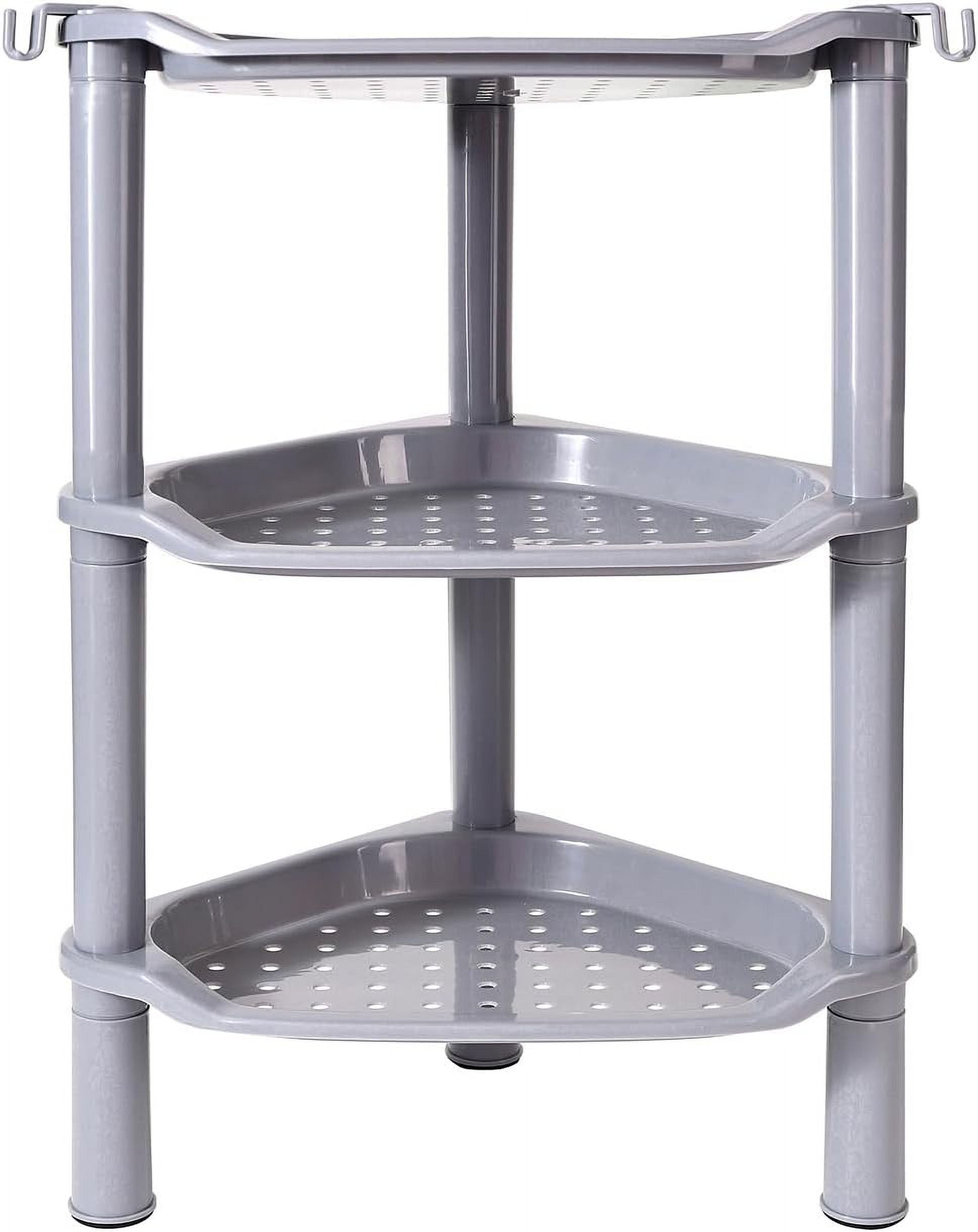 HYKE 3 Tier Shower Caddy Corner,Plastic Shower Shelf Organizer for ...