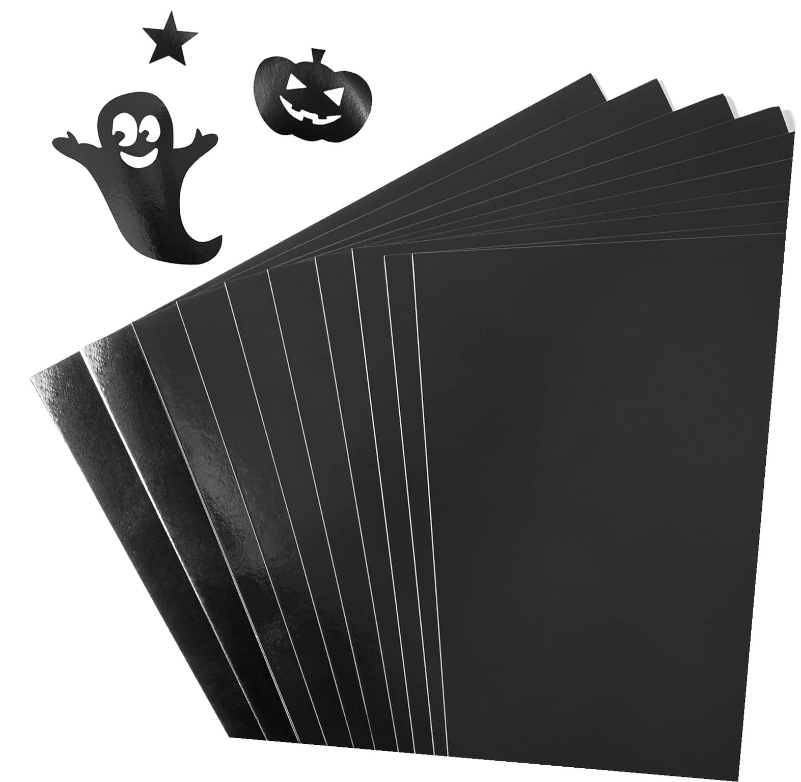 HYKE 30 Metallic Cardstock Paper (250gsm), Mirror Foil for Crafting ...