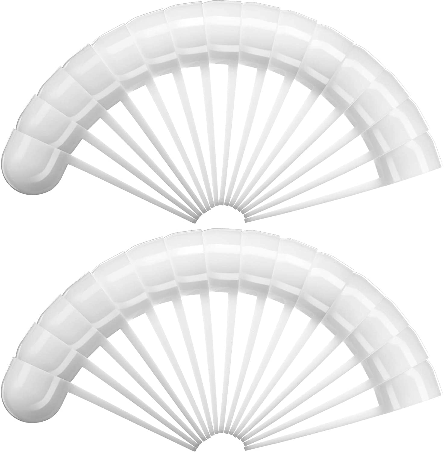 HYKE 30 Pack 15ml/15cc Plastic Tablespoon White Measuring Spoons ...