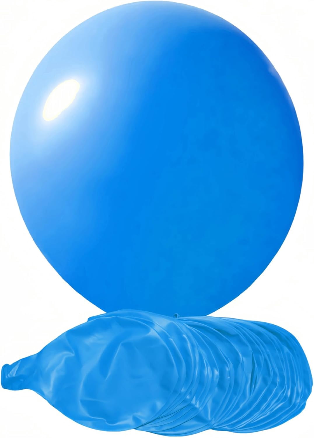 HYKE 30 Pack Blue Balloons 36 Inch Blue Latex Large Balloons for Party ...