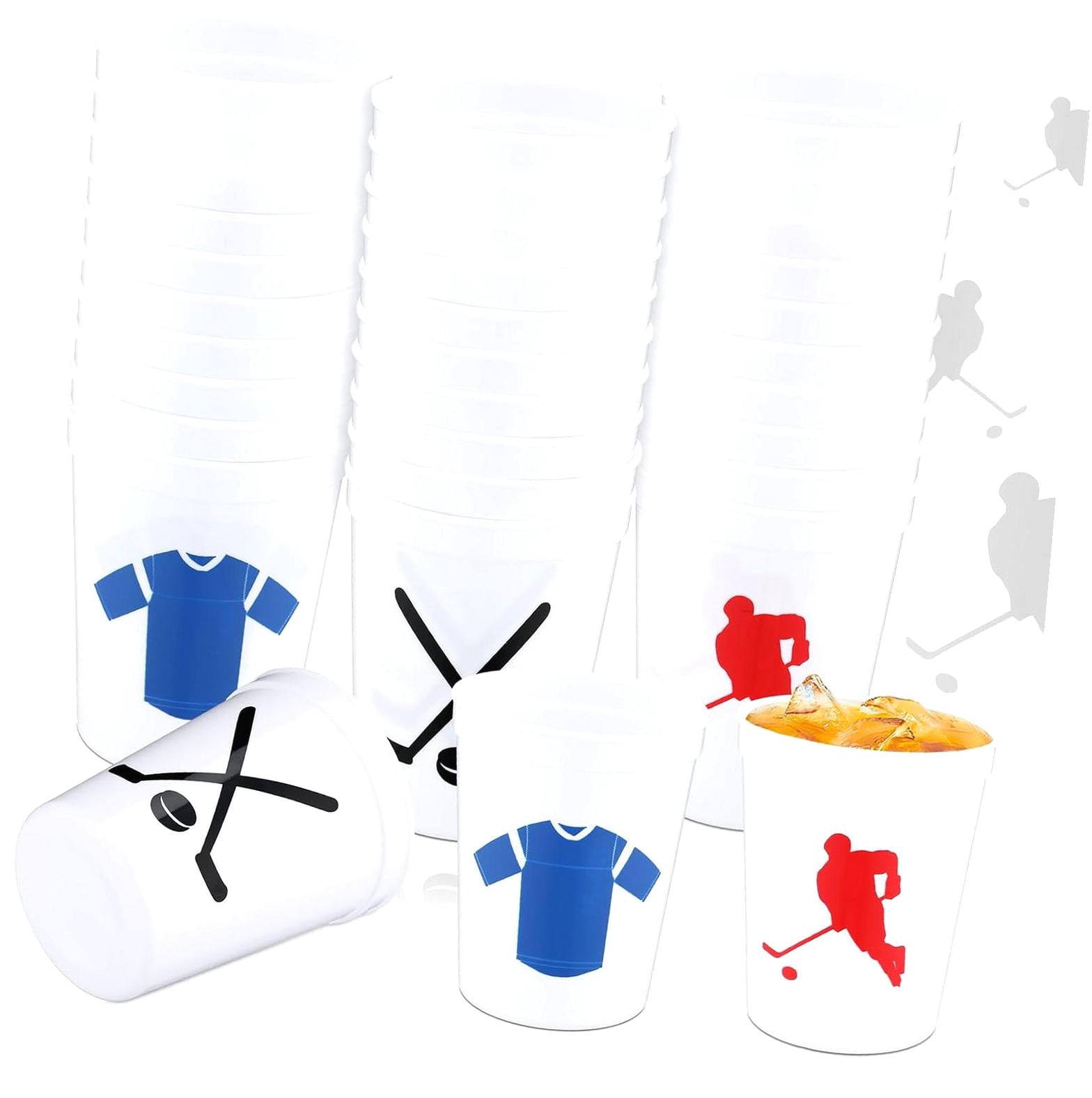 HYKE 30 Pcs Sport Ball Plastic Cups Hockey Football Plastic Drink Cups ...