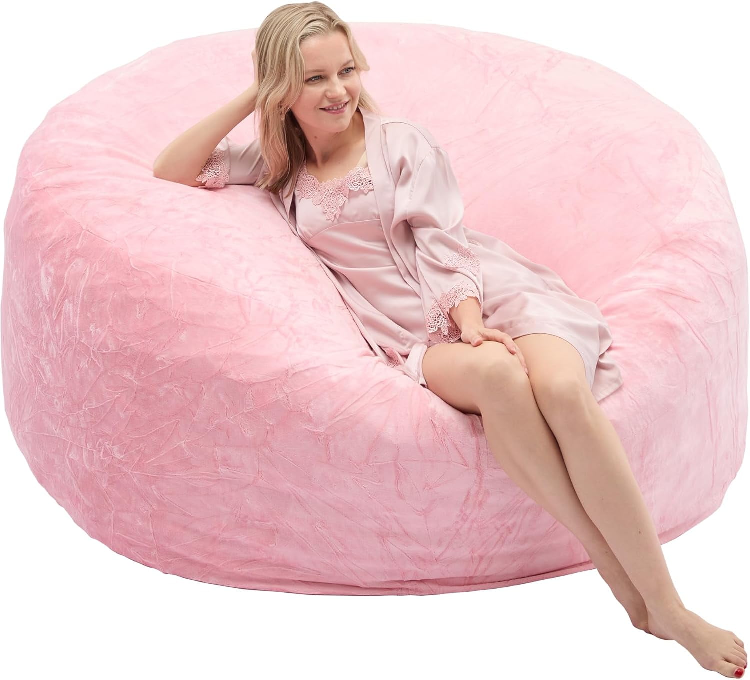 HYKE 3FT Bean Bag Chair - Beag Chairs Sofa for Adults, Include ller ...