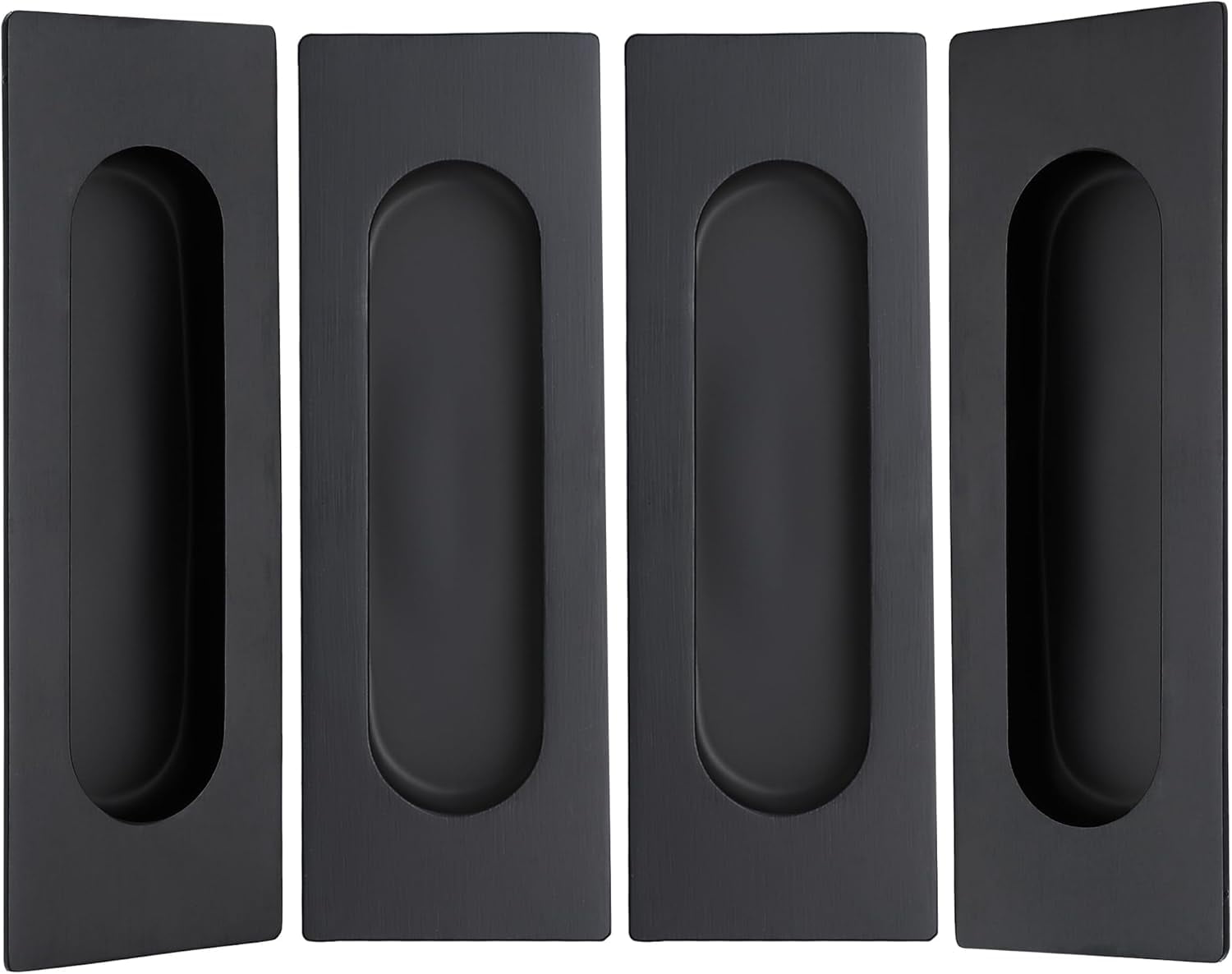 HYKE 4.72 Inch Recessed nger Flush Pulls for Kitchen Cabinet, Closet ...