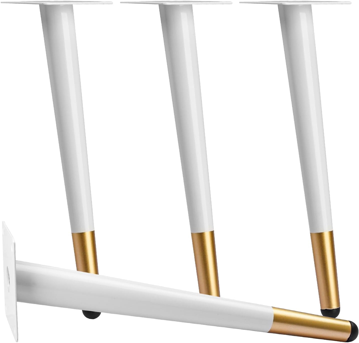 HYKE 4 Inch / 10cm Metal Furniture Legs, Heavy Duty Tapered Table Sofa ...