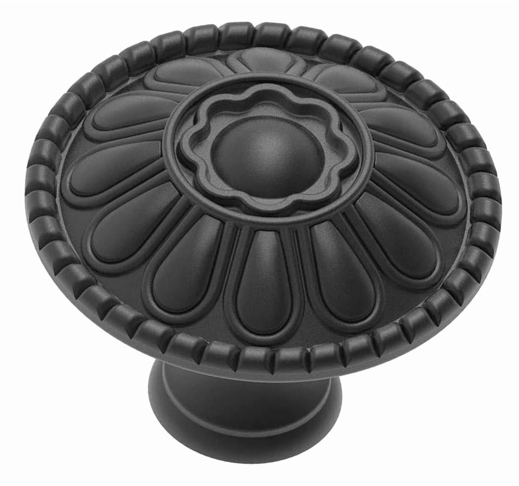 HYKE 4-Pack Euro-Style Matte Kitchen Cabinet Knobs, Zinc Circular Farm ...