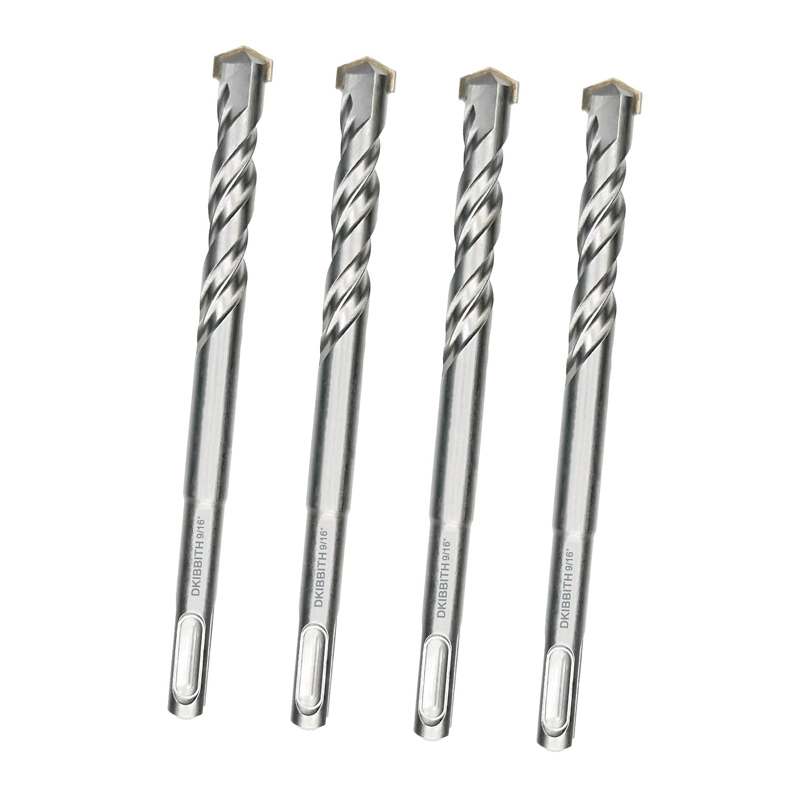 HYKE 4-Piece 9/16" SDS Plus Drill Bits Drill Bit Set, Carbide Tipped ...