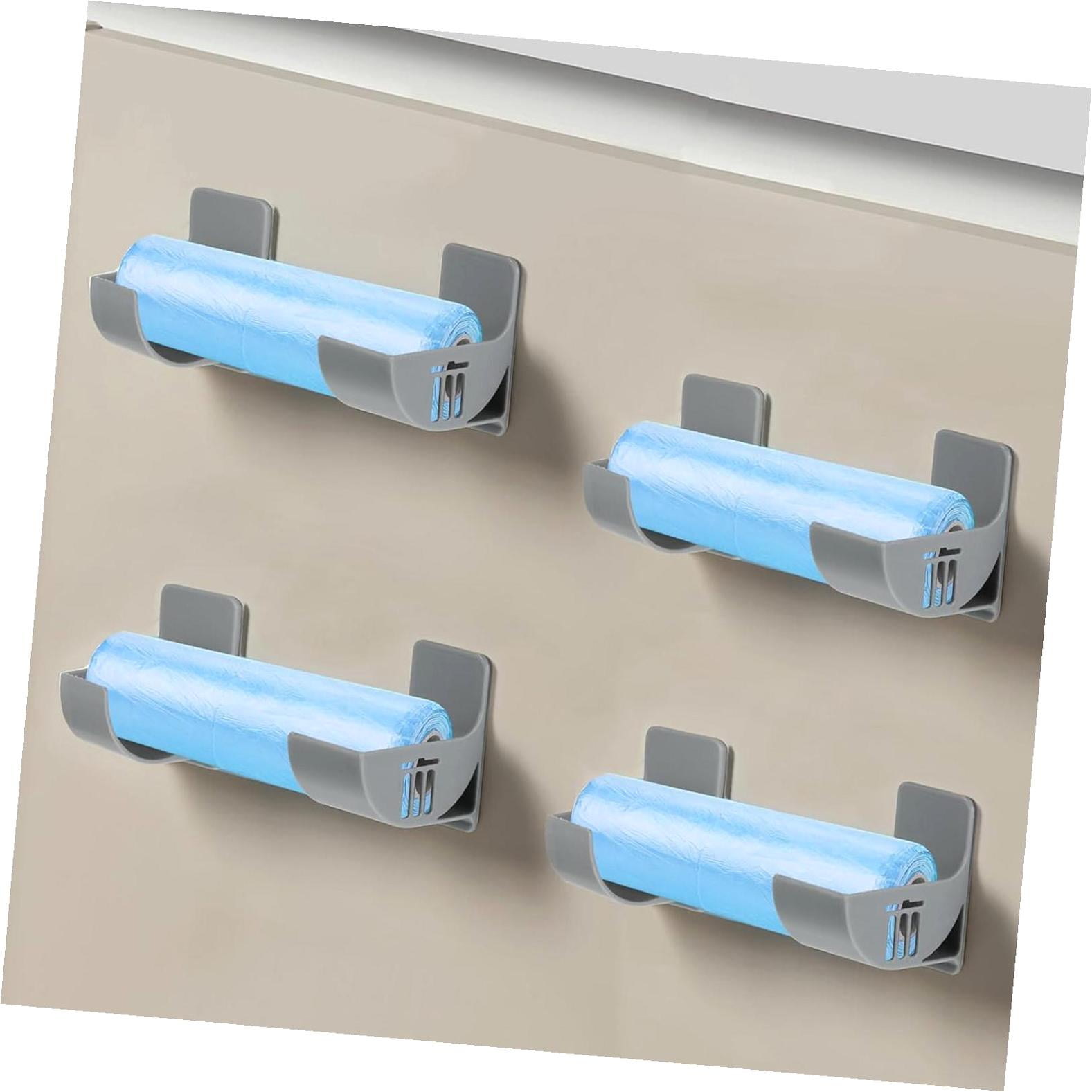 HYKE 4 Sets Self-adhesive Kitchen Storage Rack No-Drill Space-Saving ...