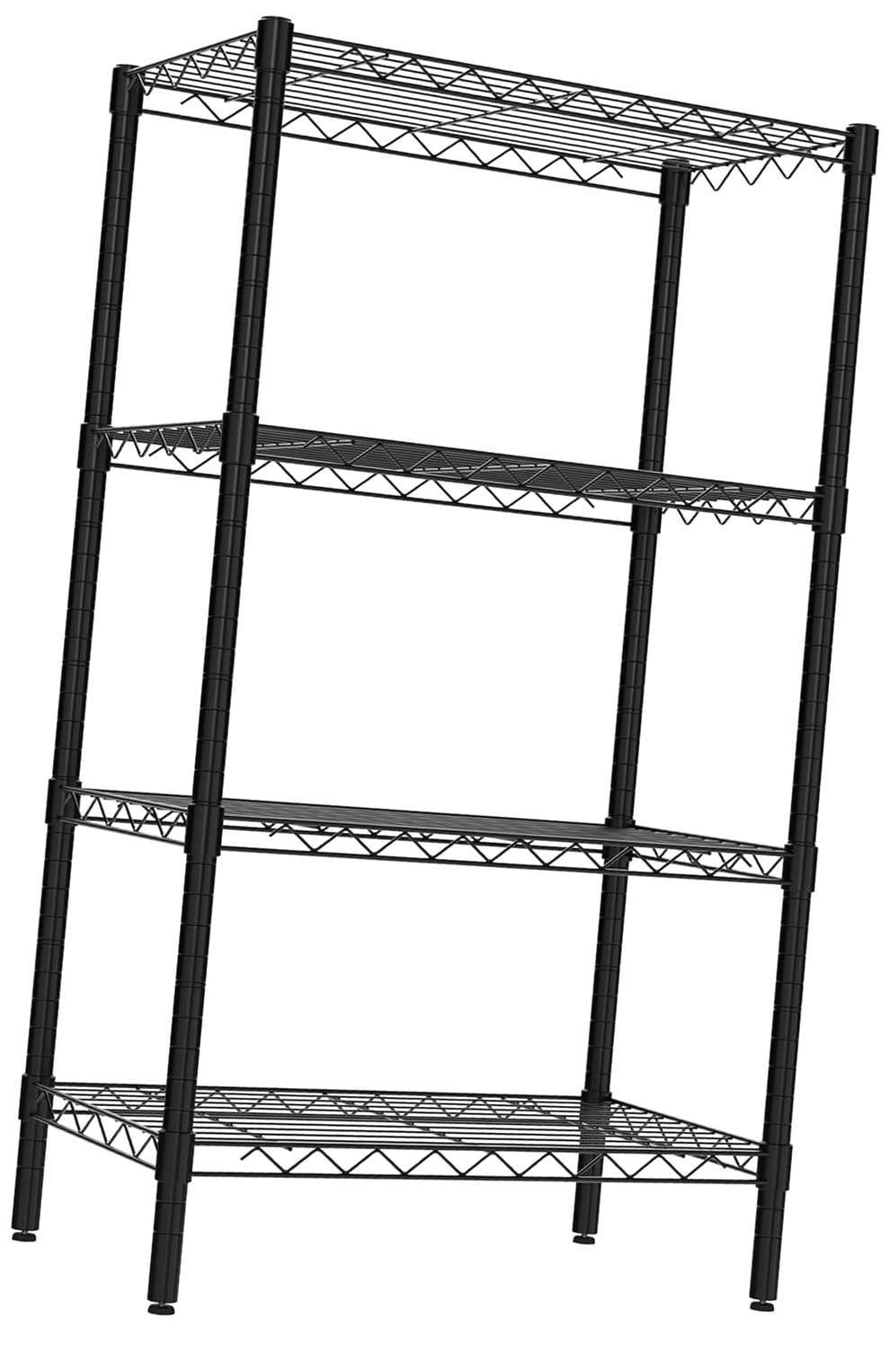 HYKE 4-Shelf Shelving Unit Standing Storage Shelf Units for Laundry ...