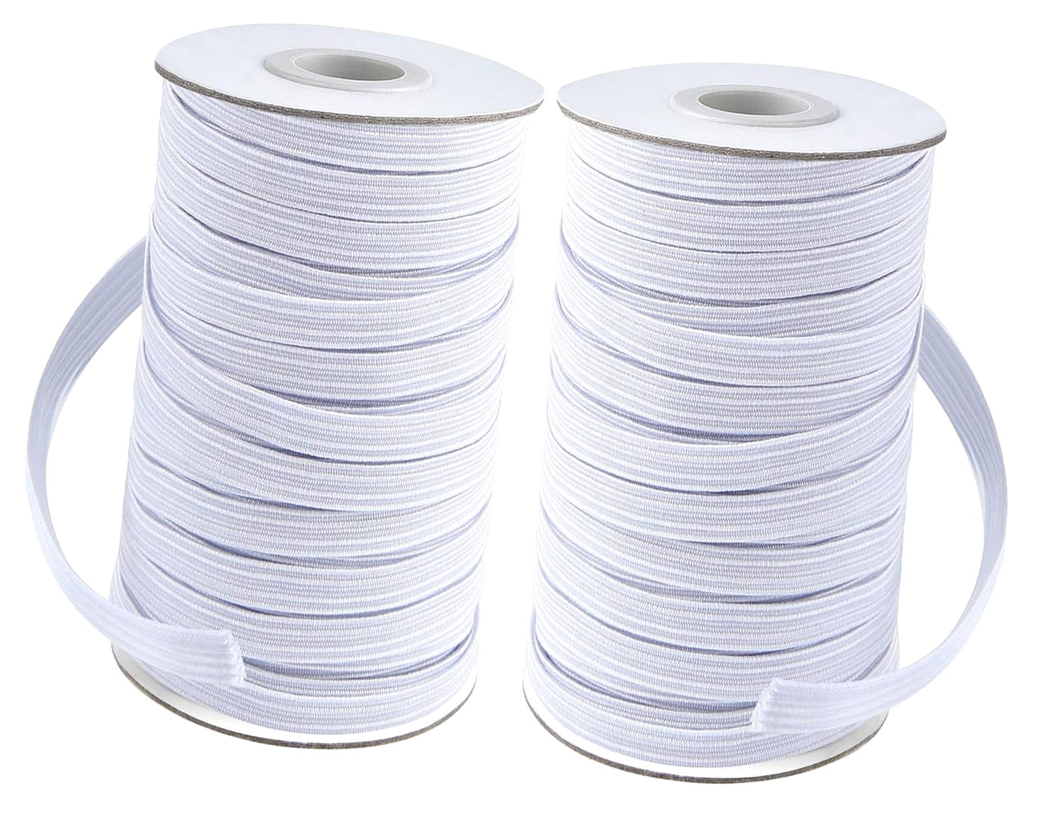 HYKE 40 Yards Length 1/2" Width Bands Flat Cord Rope Heavy Stretch Knit ...
