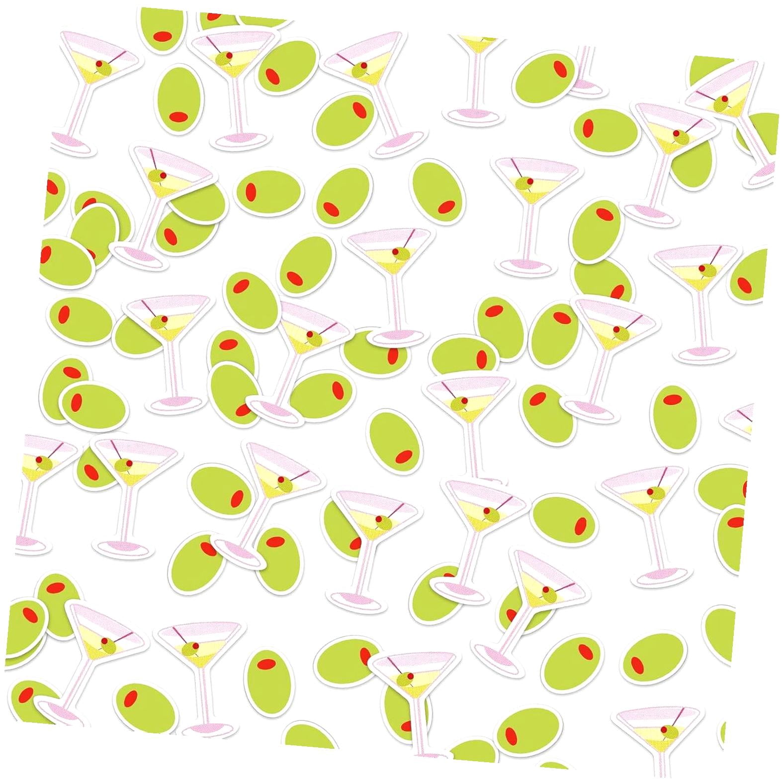 HYKE 400 Pieces Martini Birthday Celebration Confetti Featuring Bikinis ...