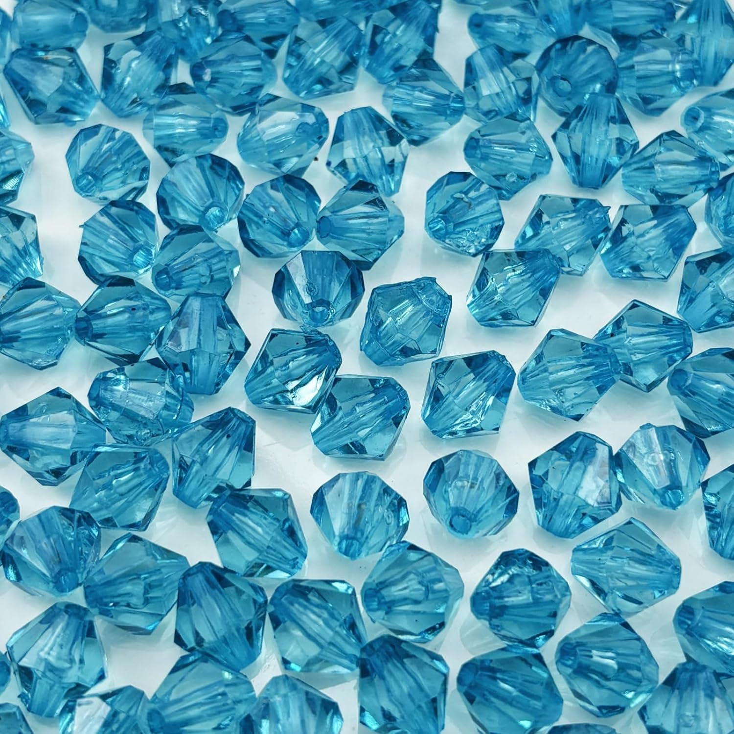 HYKE 400pcs 8mm Acrylic Bicone Beads Faceted Acrylic Spacer Beads for ...