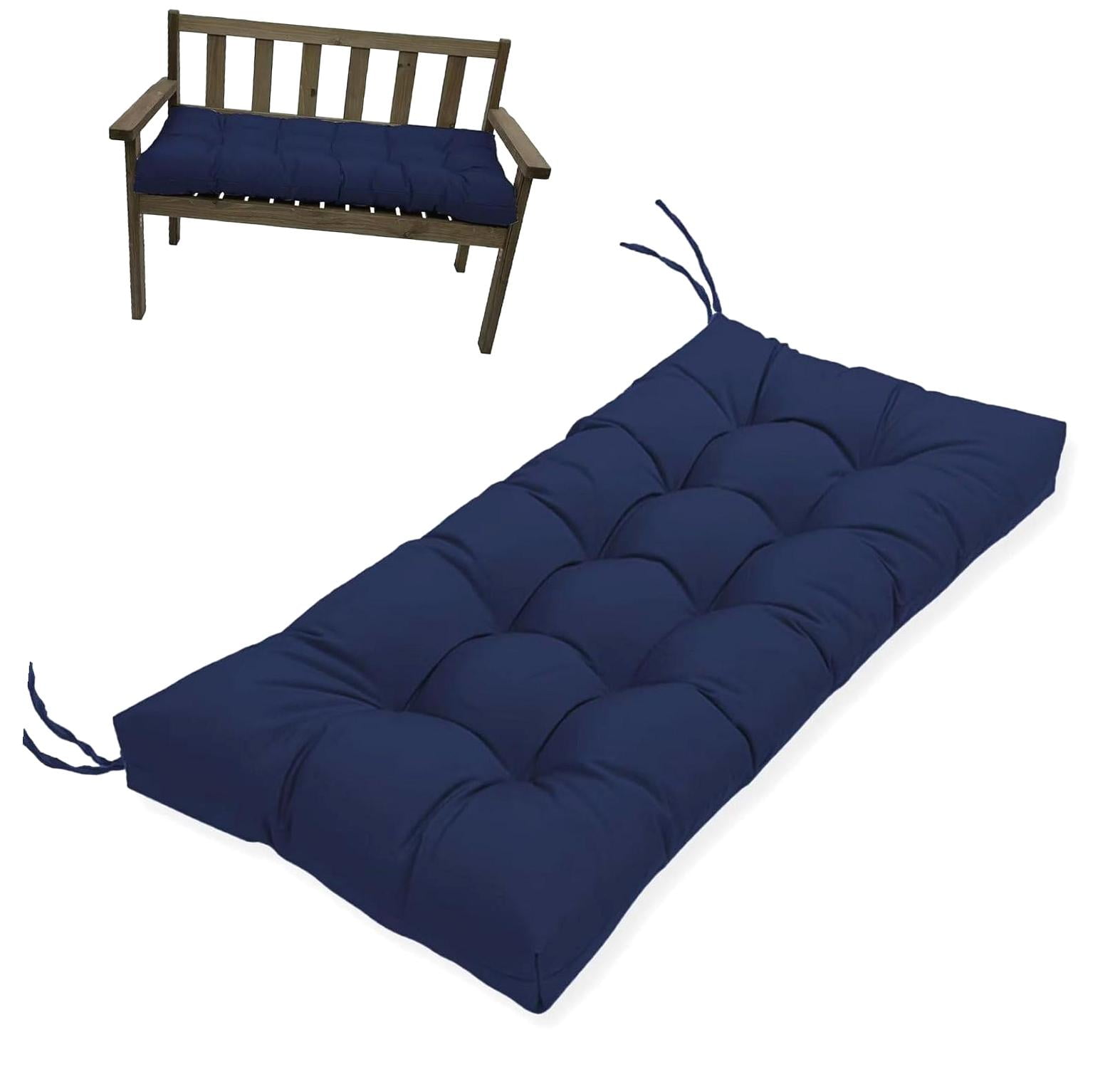 HYKE -40X19 Inch Tufted Porch Swing Pad with Resilient PP Cotton and ...