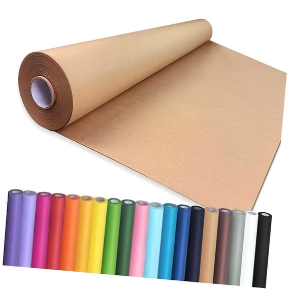 HYKE 48" 1," (120') Brown Paper Roll for Craft Bulletin Paper Table ...