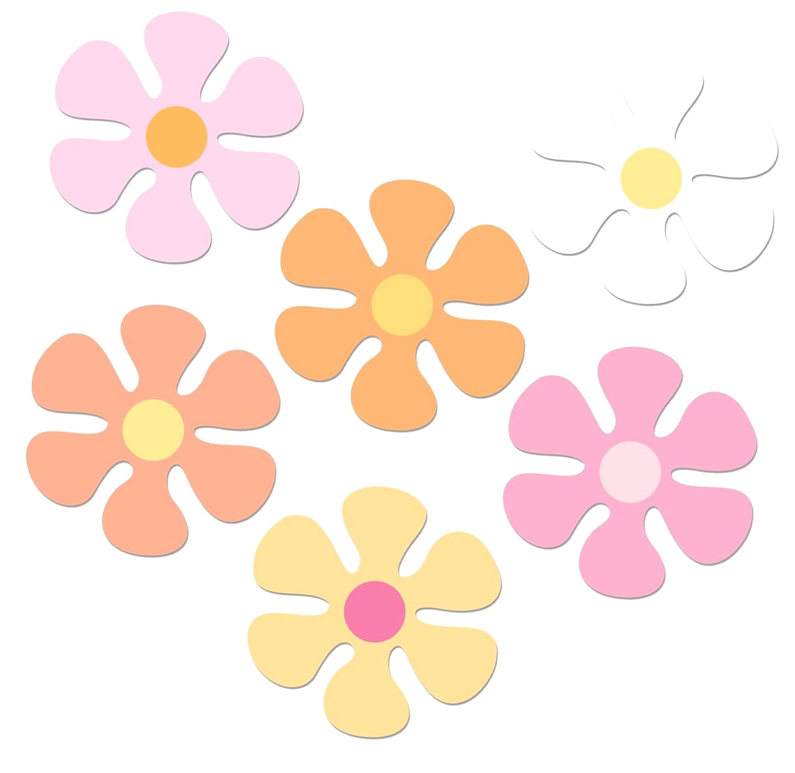 HYKE 48 Pieces Paper Cutouts with 100 Pieces Glue Points, Cut Outs ...