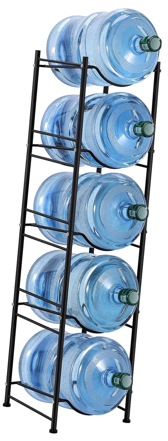HYKE 5 Gallon Water Bottle Holder - 5 Tier Detachable Cooler Jug Holder Storage Rack - Gallon ...