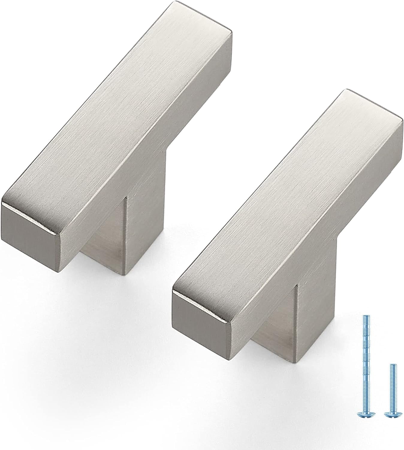 HYKE 5 Pack Brushed Nickel Cabinet Pulls, 2 Inch Cabinet Door Handles ...