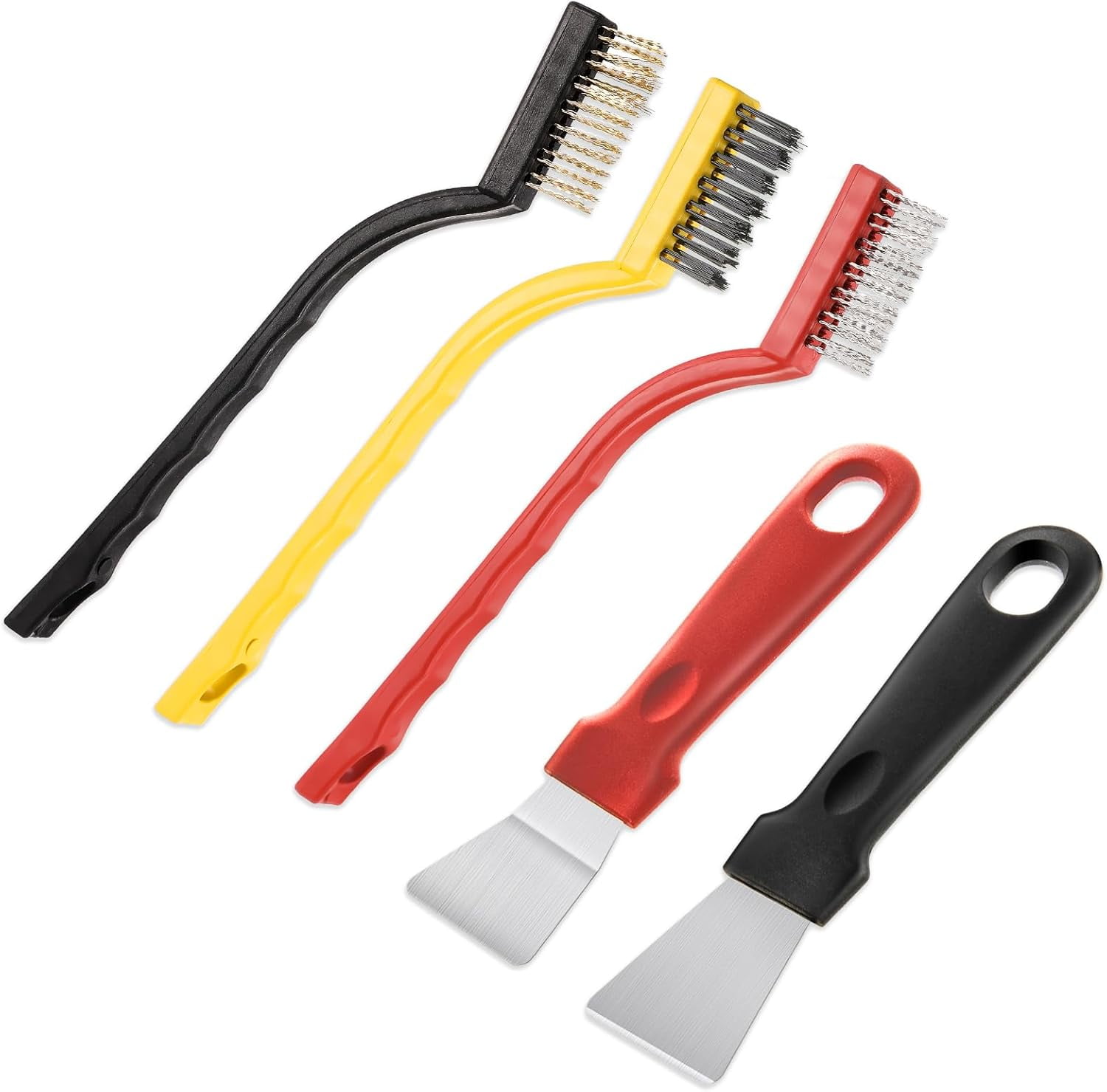 HYKE 5 Pack en Stove Cleaning Brush + Scraper Tool Set, Stainless Steel ...