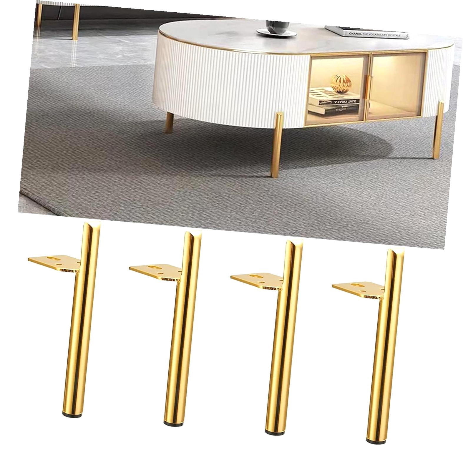 HYKE 5 inch Furniture Legs Set of 4, Metal Supports for Coffee Table ...