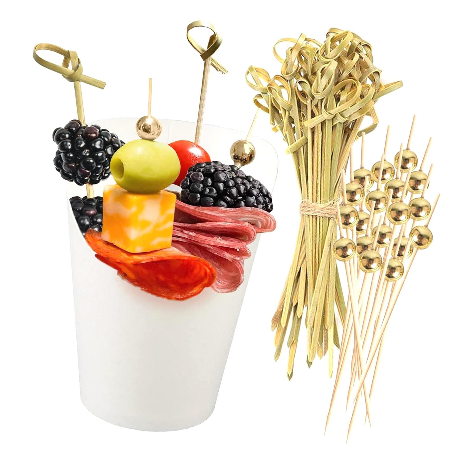 HYKE 50 Count 14oz Kraft Charcuterie Cups with 200 Sticks (2 Varieties ...