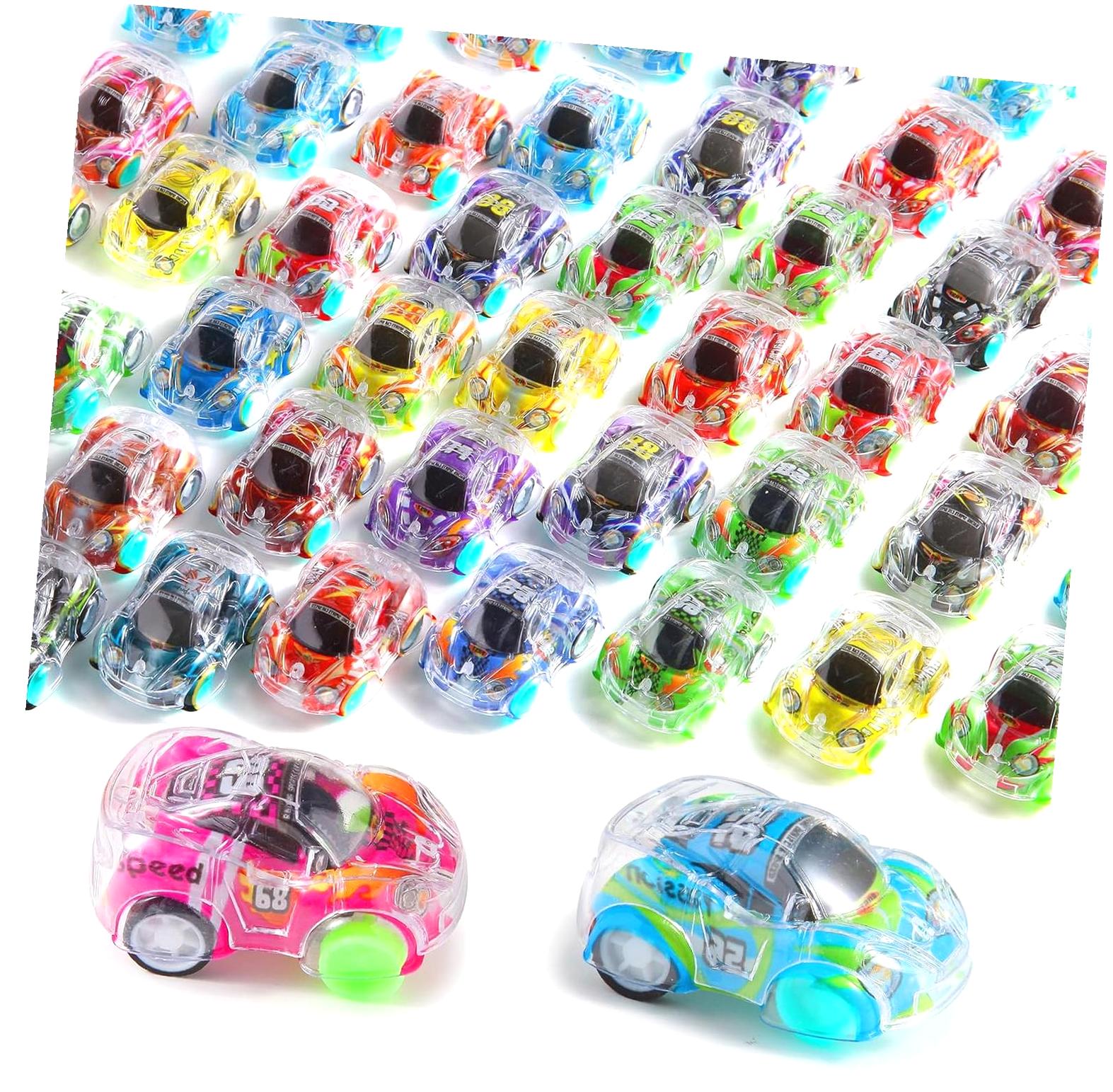 HYKE 50 Pcs Mini Pull Back Cars Set, Pull Back Racing Vehicles for ...