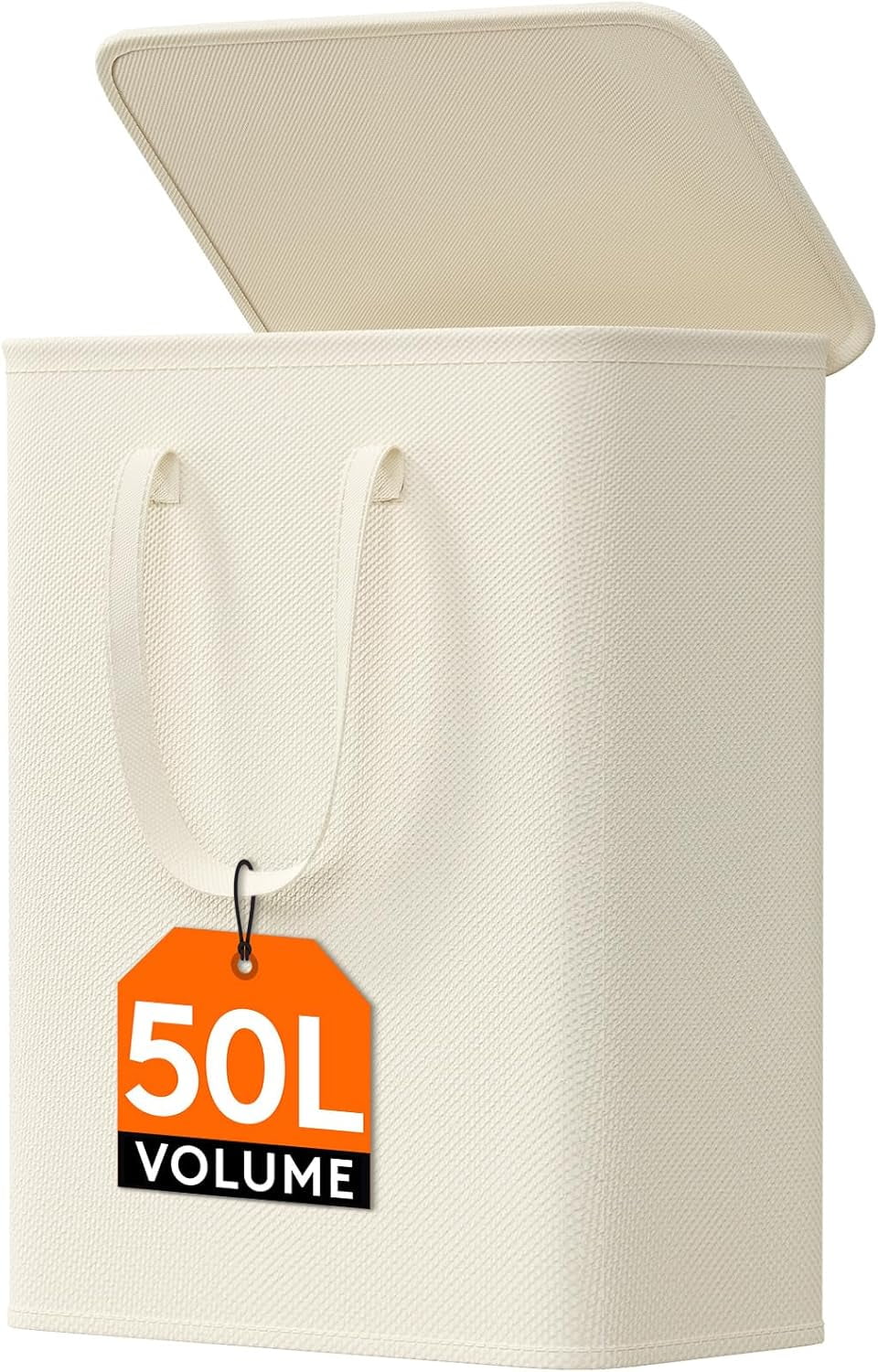 HYKE 50L Slim Laundry Hamper, Small Laundry Basket with Lid, Dirty ...