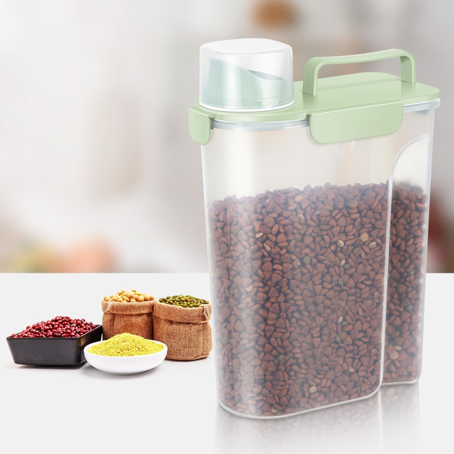 HYKE 5LBS Dog Storage Container and Food Containers with Large Nozzle ...