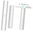 HYKE 6/12inch Clear Acrylic Ruler 3 Pack Zero-Centering Ruler with ...