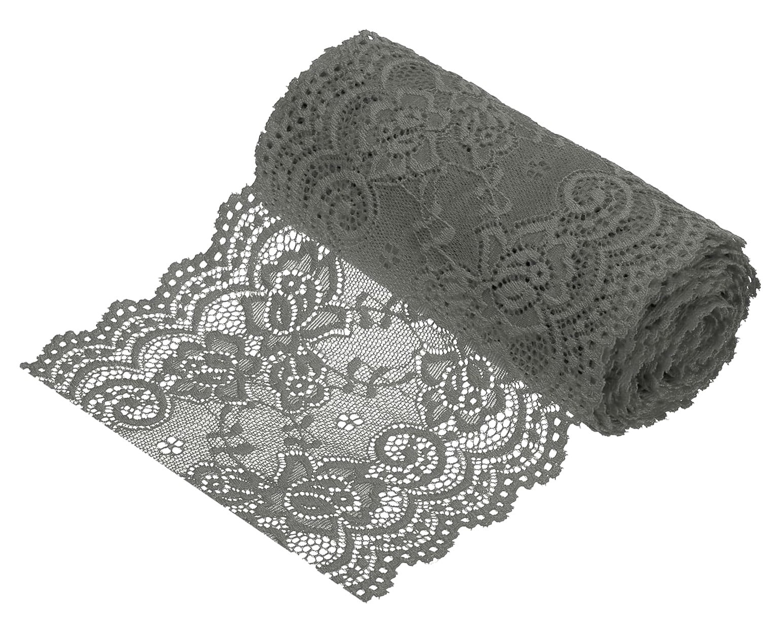 HYKE 6-Inch 5-Yard Lace Floral Pattern Dark Lace for Sewing, Crafting ...
