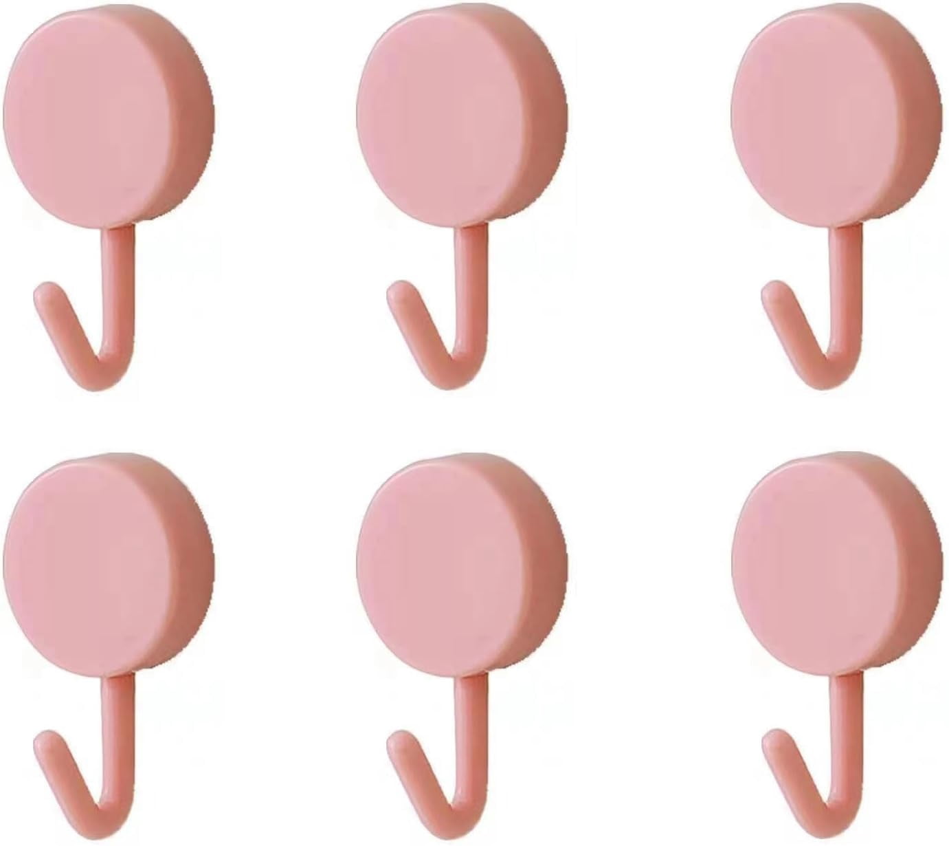 HYKE 6 Pack Adhesive Hooks Cute Utility Hooks, Key Hooks for Wall ...