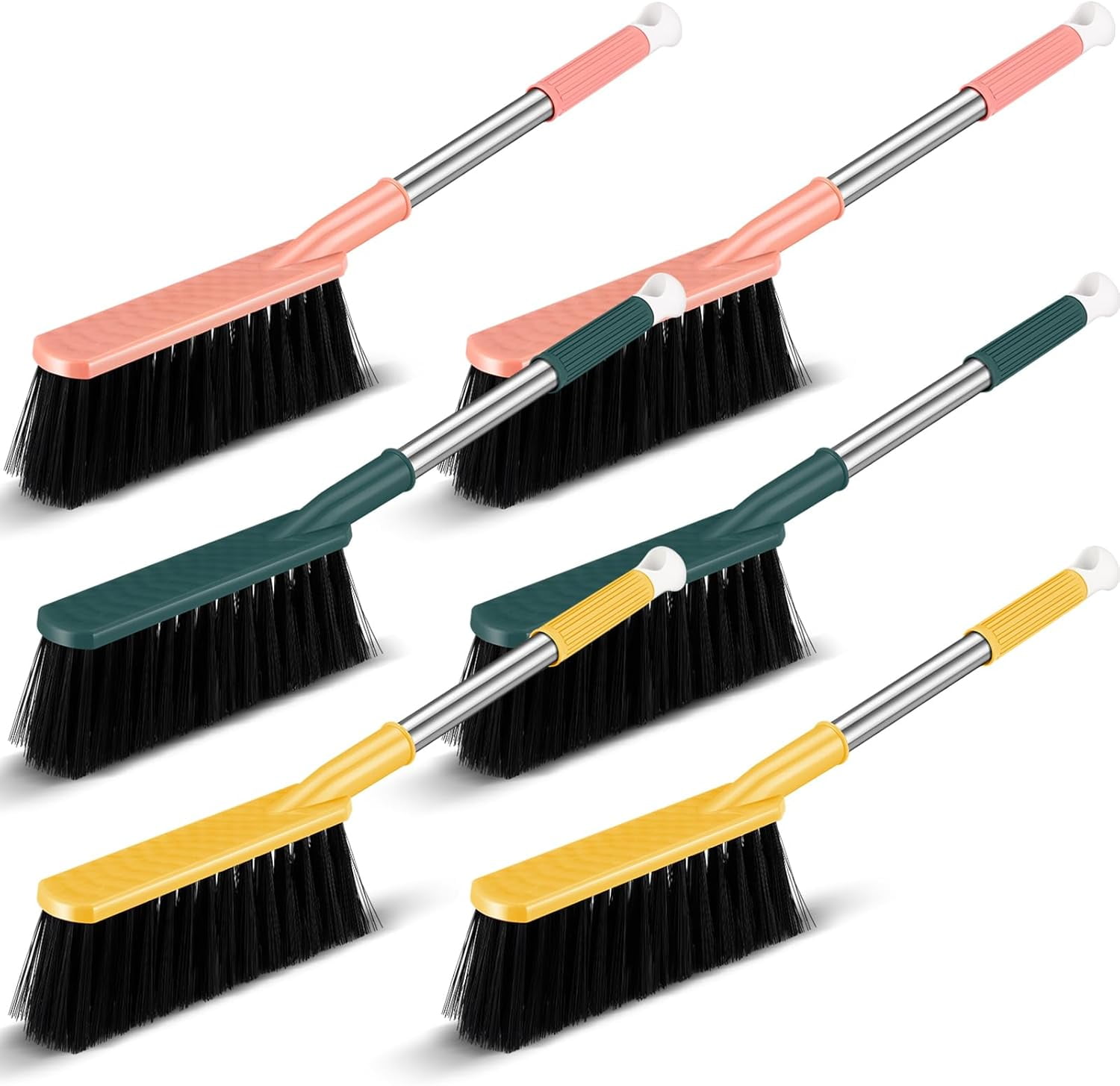 HYKE 6 Pcs 17'' Hand Broom Brush Soft Bristle Counter Brush Bed ...