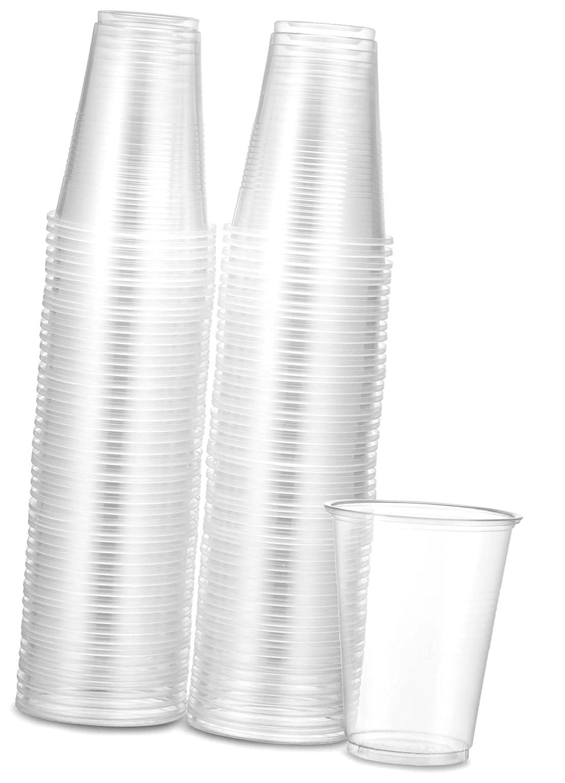 HYKE 7 oz Transparent Plastic Beverage Cups [100 units] - Walmart.com