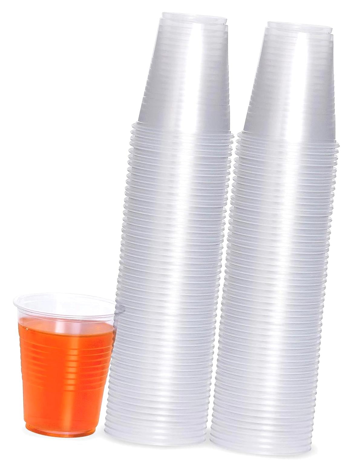 HYKE 7 oz Transparent Plastic Beverage Cups [100 units] - Walmart.com