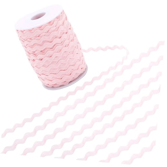 HYKE 75m RIC Rac 5mm Wavy Bending Rick Rack Fringe Polyester Webbing ...