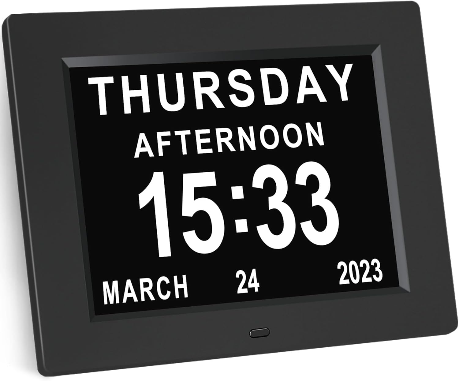 HYKE 8 Inch Digital Calendar Alarm Day Clock, Large Digital Clock for ...