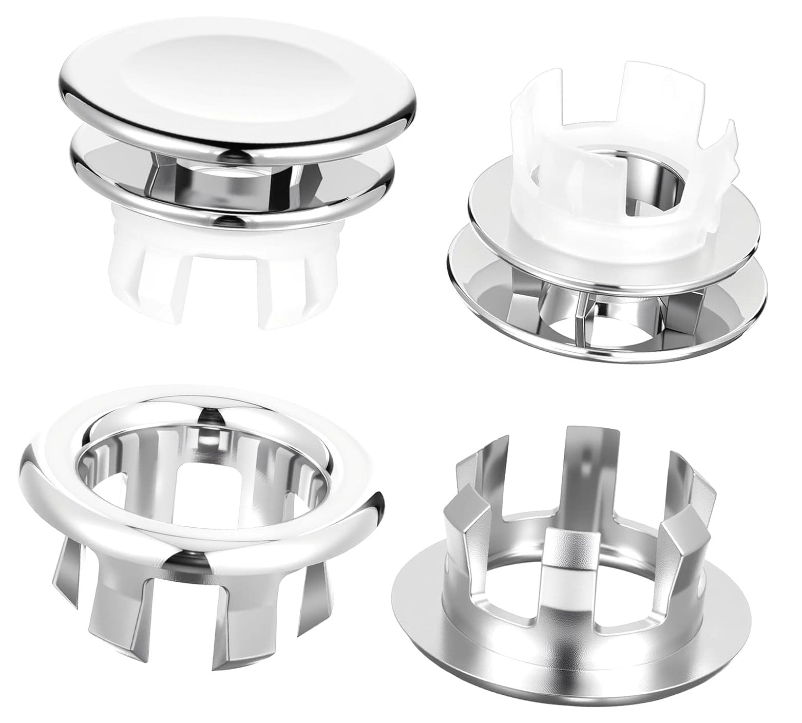 HYKE 8 Pack Sink Overflow, Sink Overflow Cover, Sink-Hole Round ...