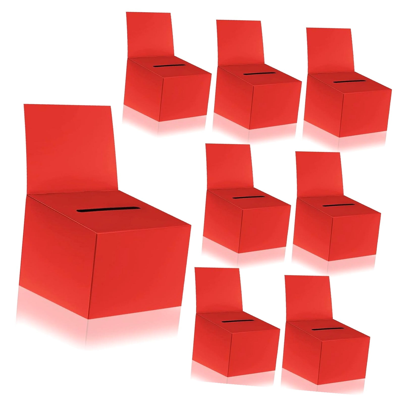 HYKE 8 Pieces Raffle Boxes Cardboard Box with Slot for and Removable ...