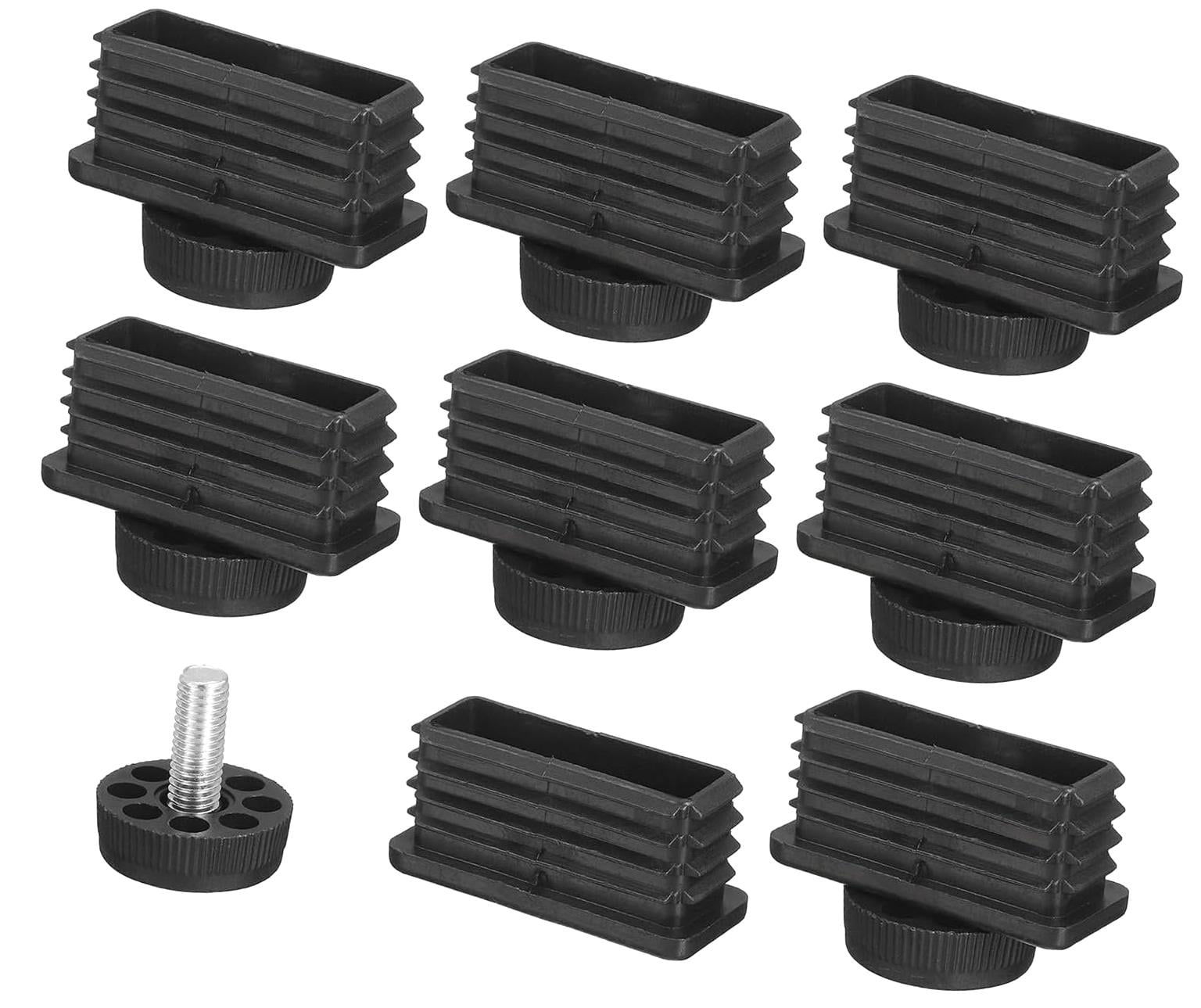 HYKE 8 Set Leveling Feet, M8x20x50mm Plastic Adjustable Furniture Leg ...