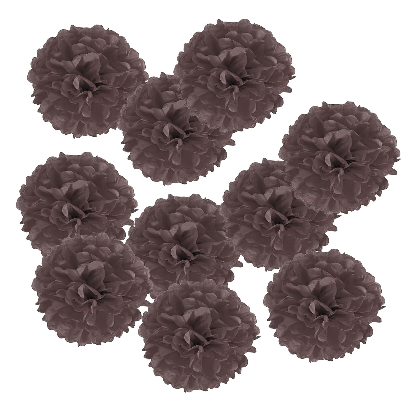 HYKE 8" Tissue Pom Poms, 10 Pack Paper for Wedding Bridal Shower ...