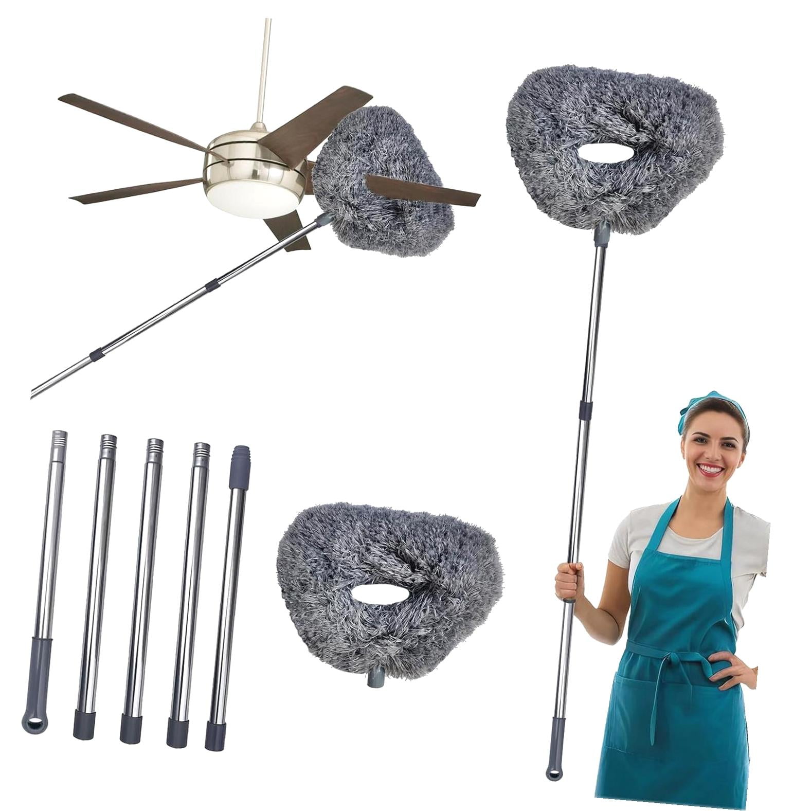 HYKE 85 Inch Ceiling Fan Cleaner Duster Microfiber Ceiling Fan Dusting ...