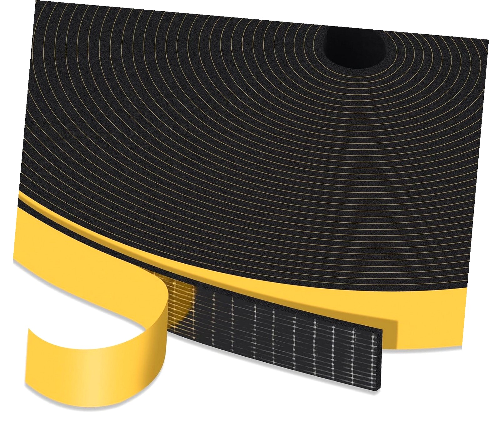 HYKE Adhesive Weather Stripping Strip, Seal Gasket for Speaker, Door ...