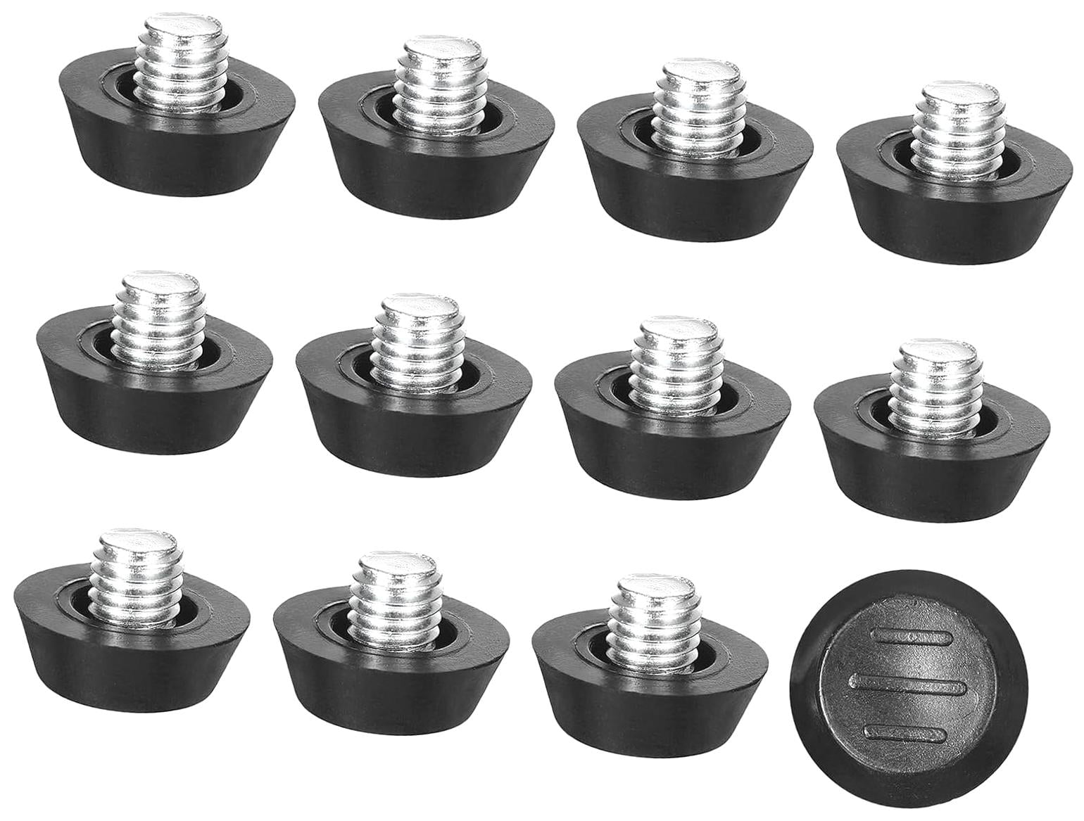 HYKE Adjustable Furniture Supports, 12 Units M8x6mm Threaded Furniture Leveling Screws for ...