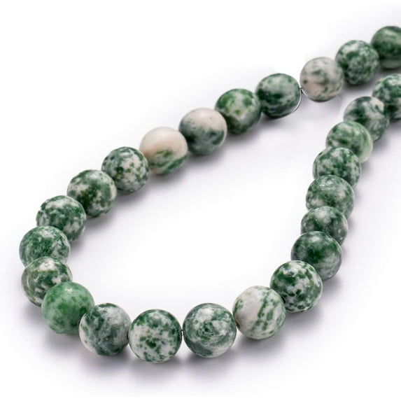 HYKE African Jade Stone Round Loose Semi Gemstone Beads for Jewelry Crafting 6MM 61PCS - Walmart.com