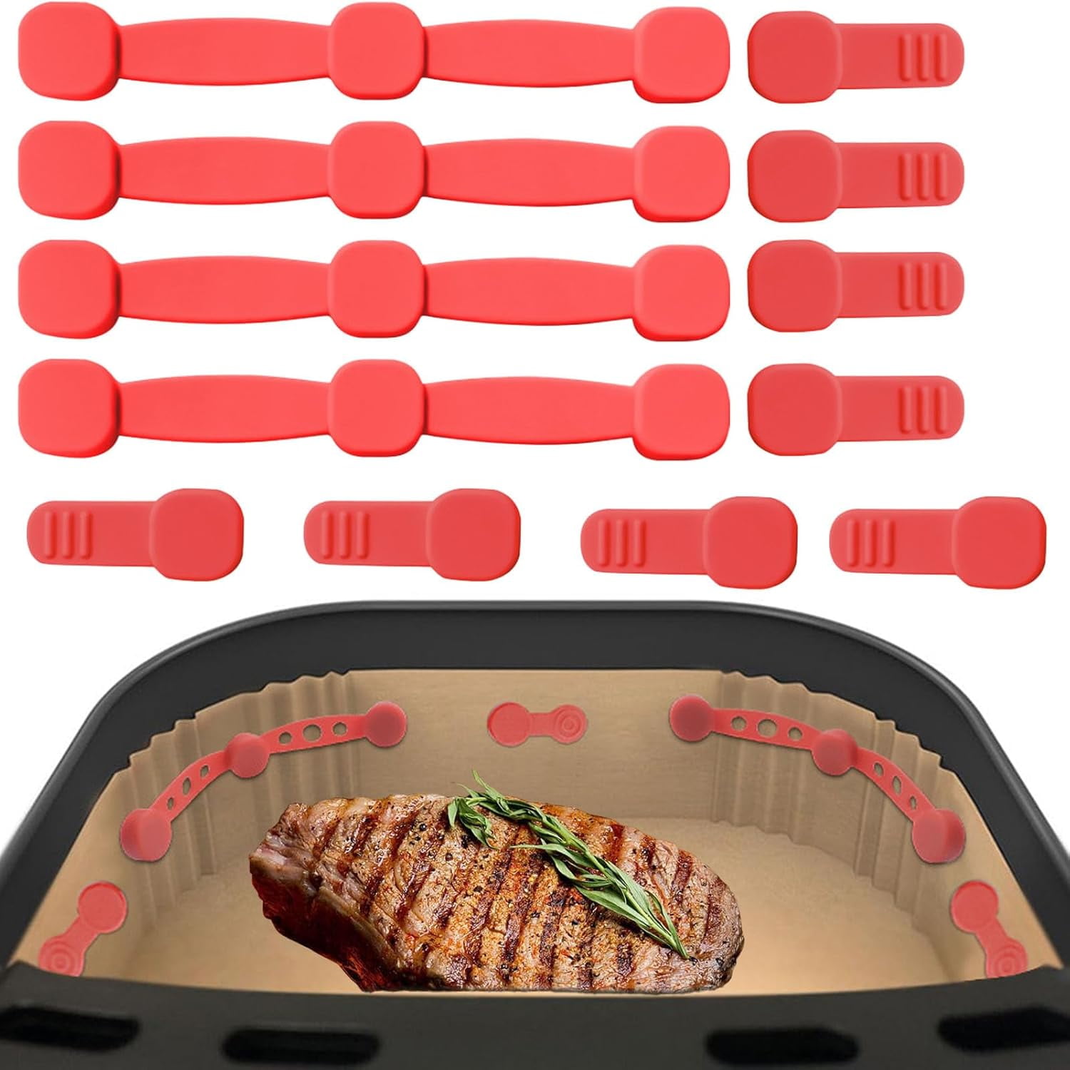 HYKE Air Fryer Magnet Silicone Buckle for Holding Down Air Fryer ...