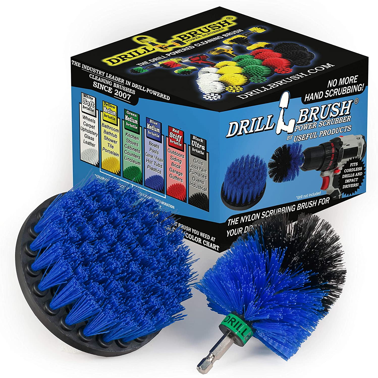 HYKE Aquatic Cleaning Supplies - Drill Powered Boat Cleaning Brushes ...