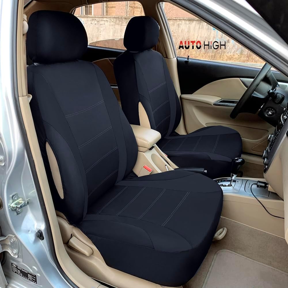 HYKE Auto Seat Protectors for Front Seats Exclusively, Blue Mesh ...